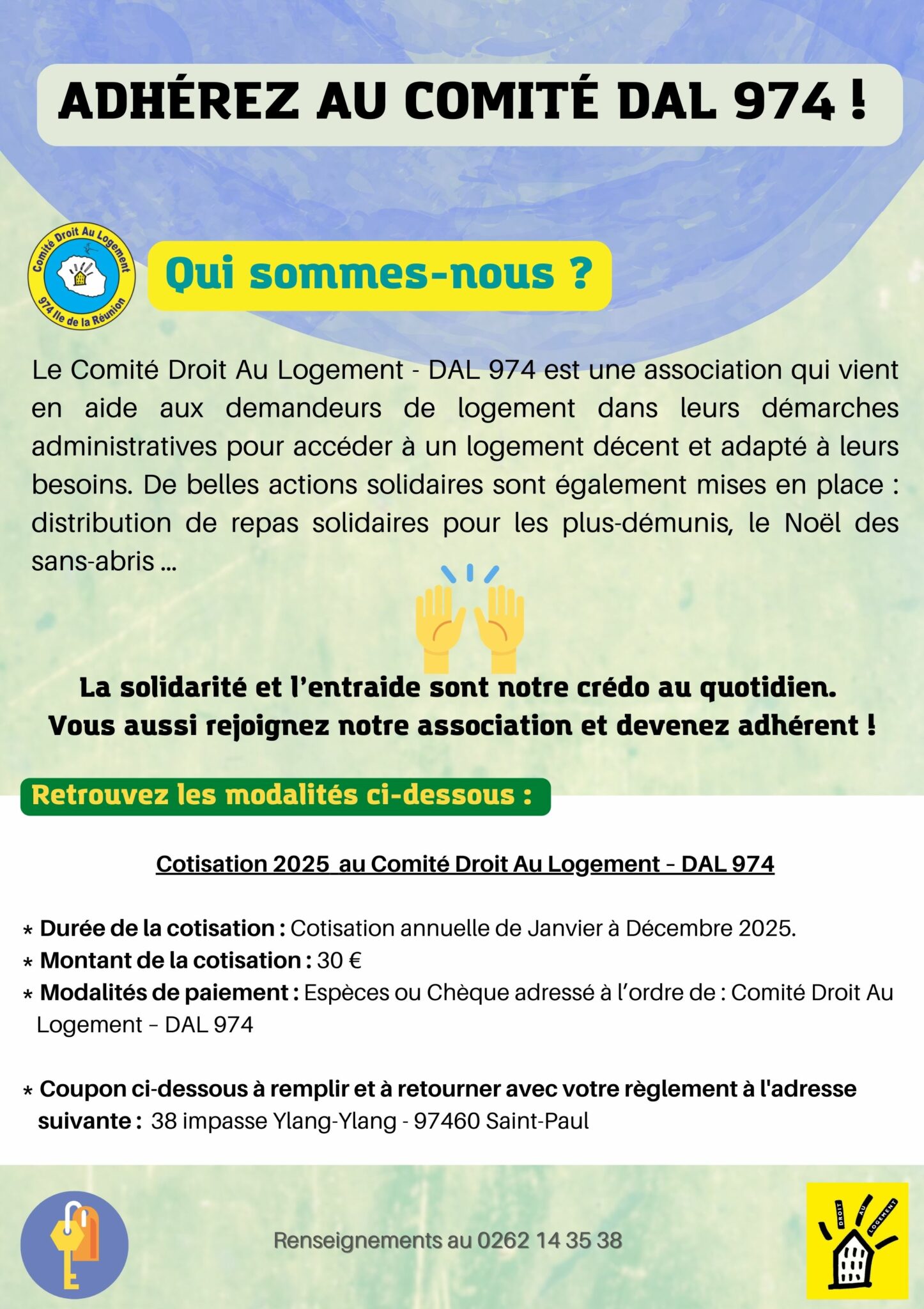 ADHÉSIONS 2025 - Comité DAL 974